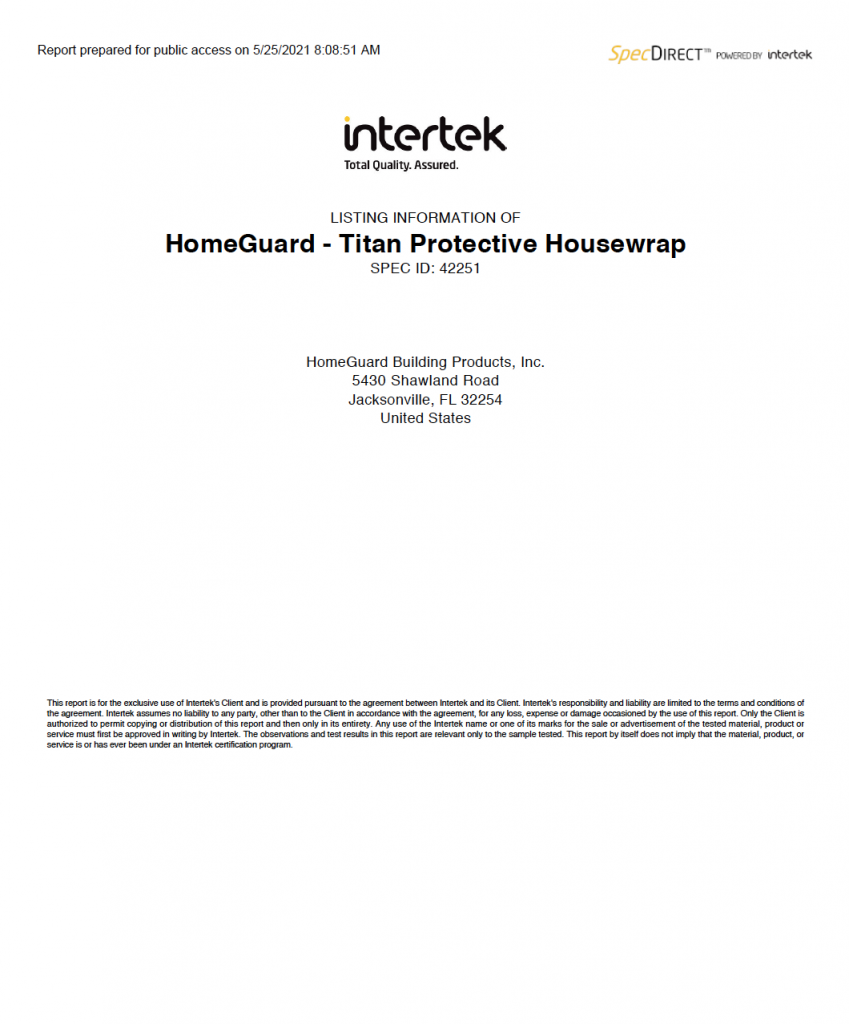 Intertek report thumbnail | OX Engineered Products