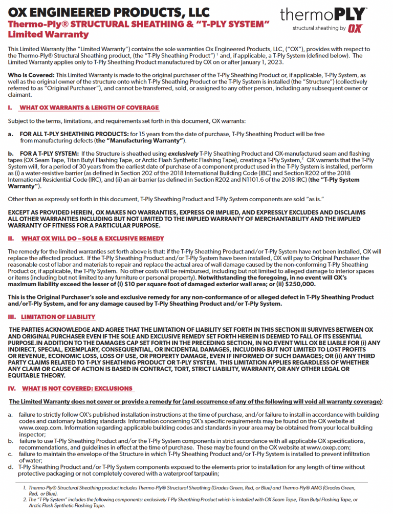 Tply Thumbnail | OX Engineered Products